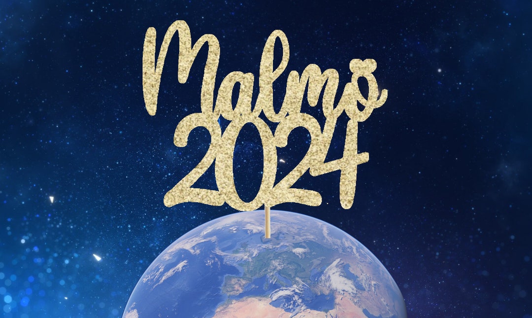 Eurovision Cake Topper, Malmo 2024, Eurovision Centrepiece, Cake Topper ...