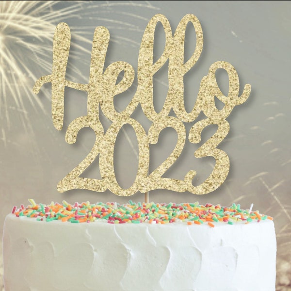 New Year Cake Topper - Etsy