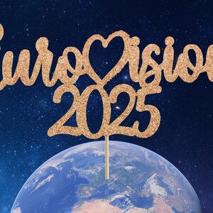 Eurovision Cake Topper 2025, Switzerland, Eurovision Centrepiece, Cake ...