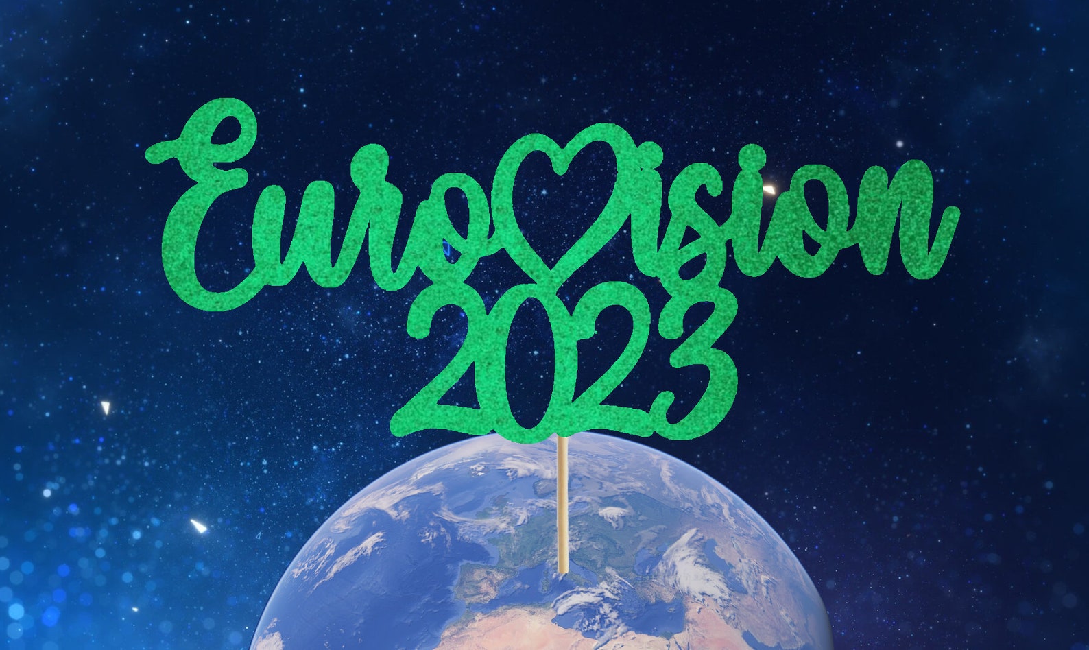 Eurovision Cake Topper Eurovision Centrepiece Cake Topper | Etsy