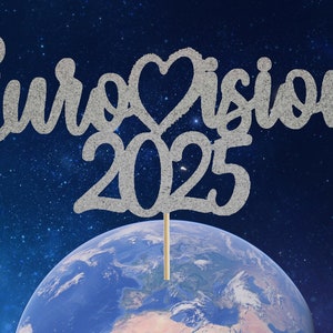 Eurovision Cake Topper 2025, Switzerland, Eurovision Centrepiece, Cake ...