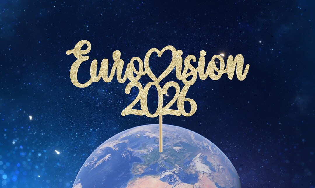 Eurovision 2026 Cake Topper, Vienna , Eurovision Party, 1st Class ...