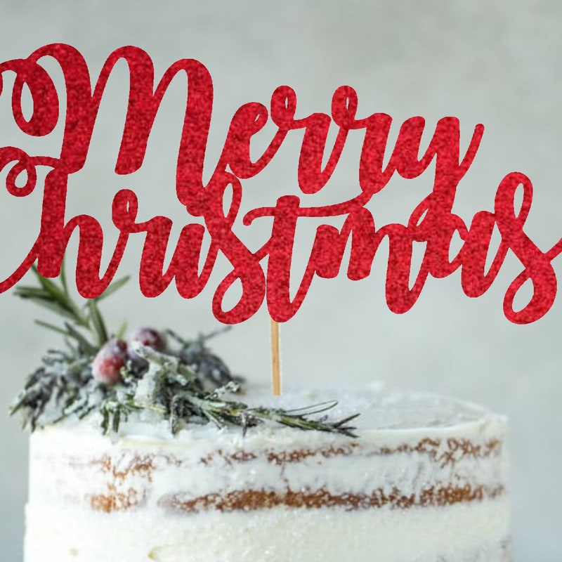 Christmas Cake Topper - Etsy