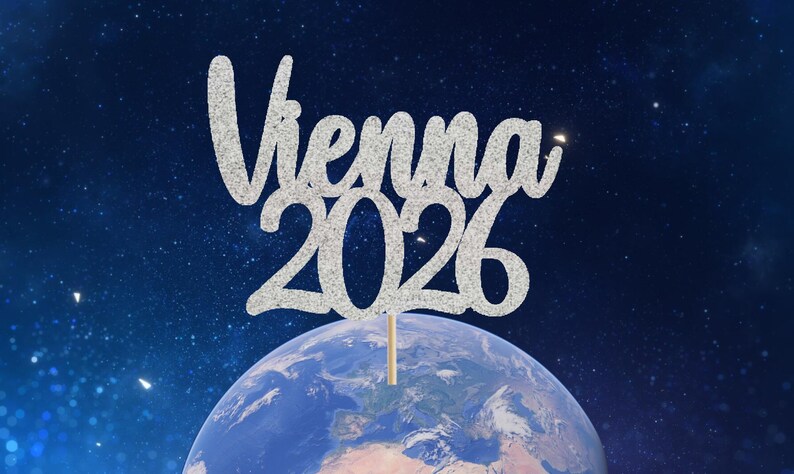 Eurovision 2026 Cake Topper, Vienna 2026, Eurovision Party, Colour ...