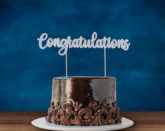 Congrats Cake Topper, Congrats Sign, Congratulations Cake Topper ...