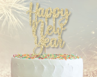 New Year Cake Topper | Etsy