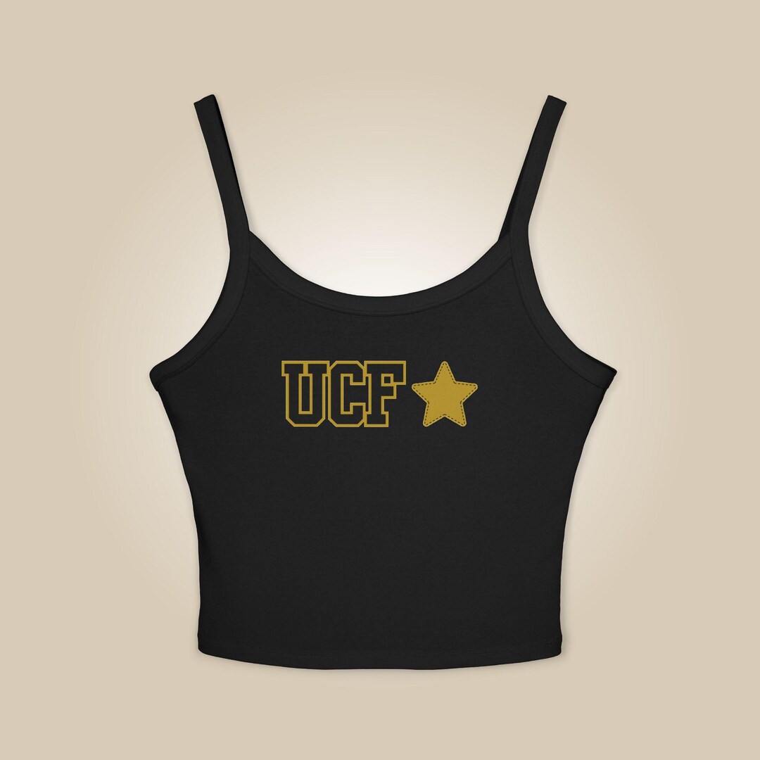 UCF Star Spaghetti Strap Tank Top | Cropped Central Florida Inspired ...