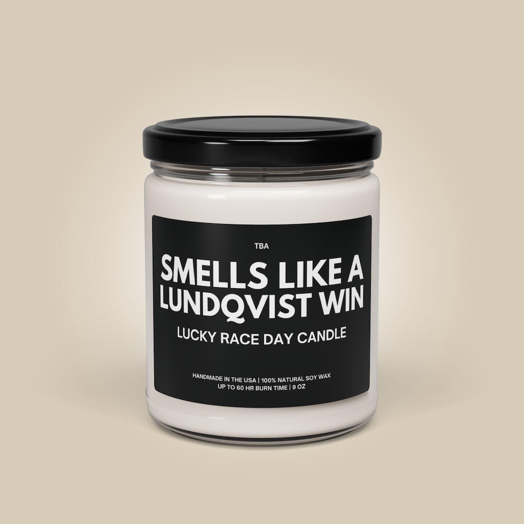 Lundqvist Indycar Inspired Gift, Lucky Candle, 9oz Soy Candle ...