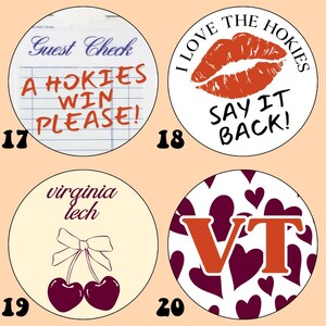 Virginia Inspired Game Day Buttons | Pin Hokies Fan Accessories Spirit ...