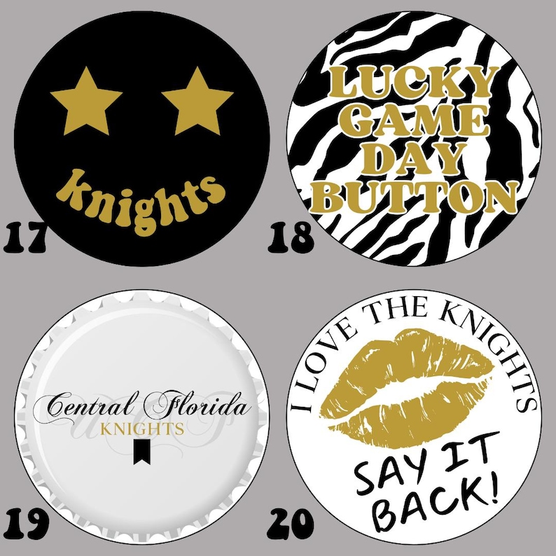 Central Florida Inspired Game Day Buttons | Pin Knights Fan Accessories ...