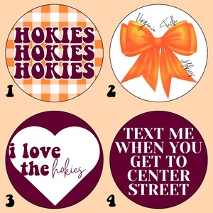 Virginia Inspired Game Day Buttons | Pin Hokies Fan Accessories Spirit ...