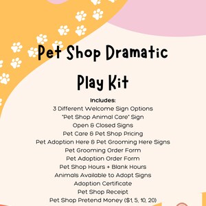 Pet Shop Dramatic Play, Pretend Play, Play Kit, Classroom Dramatic Play ...