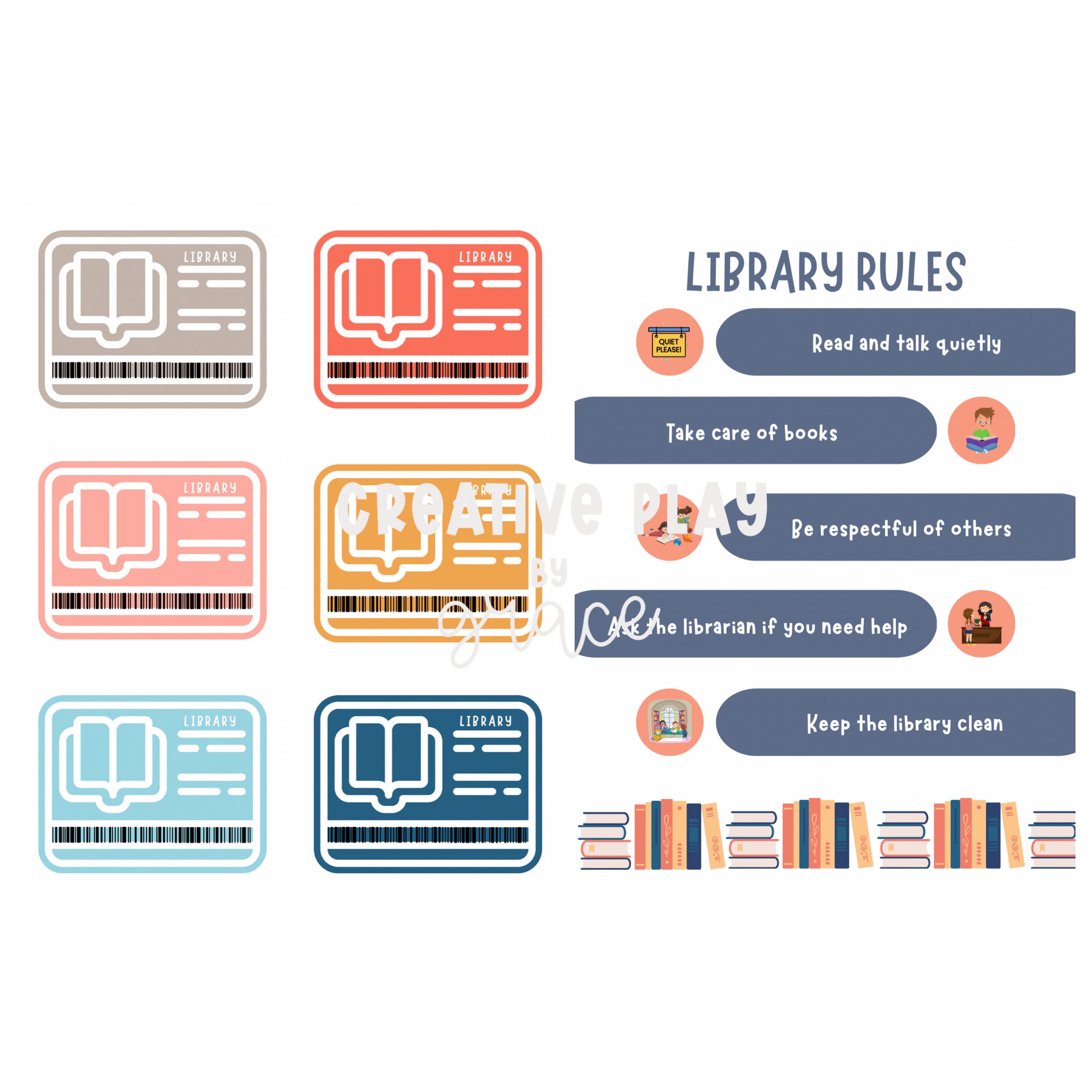 Library Dramatic Play Pretend Play Classroom Dramatic Play - Etsy