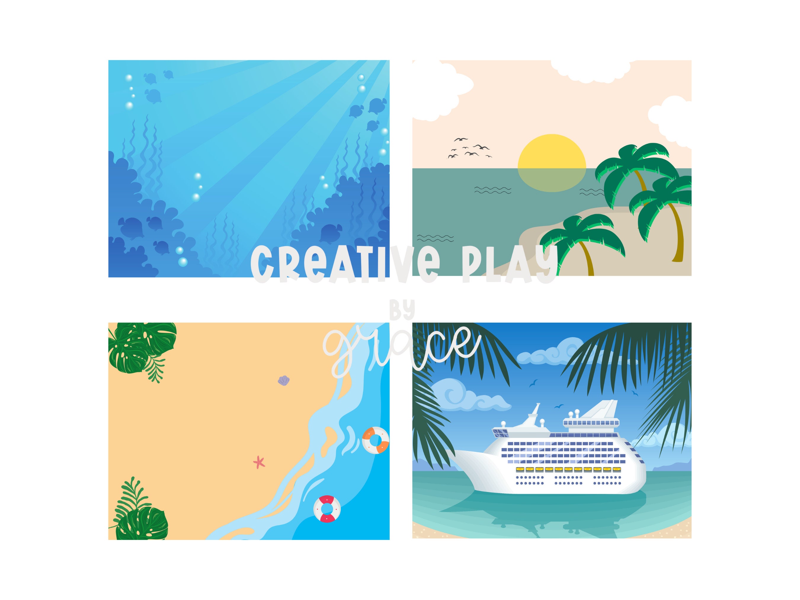 FUN Play Doh Mat/scenes | Visual Cards | Printable Play Doh Activities ...