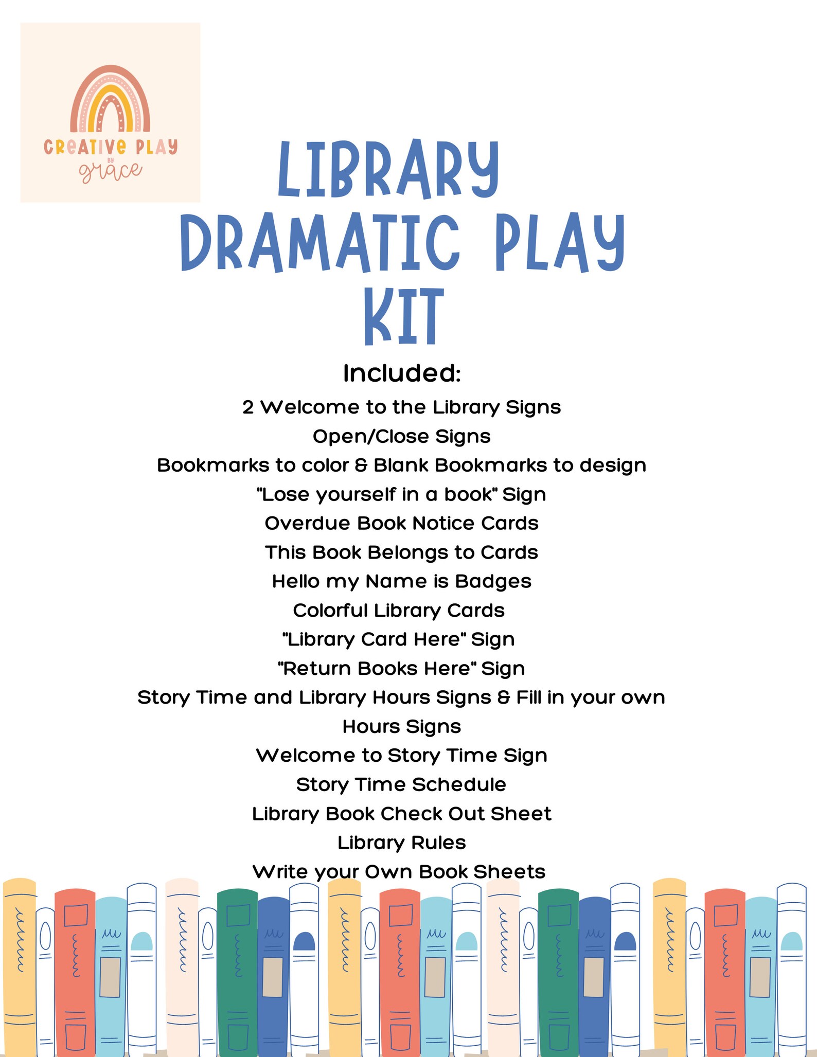 Library Dramatic Play Pretend Play Classroom Dramatic Play - Etsy