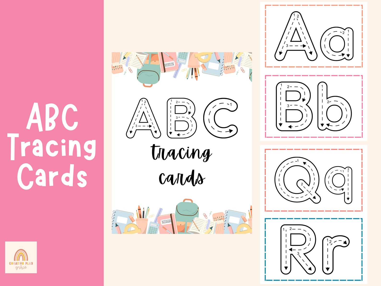Alphabet Tracing Cards | Tracing Letters | Montessori Printables ...