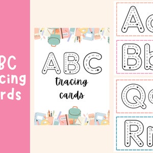 Alphabet Tracing Cards | Tracing Letters | Montessori Printables ...