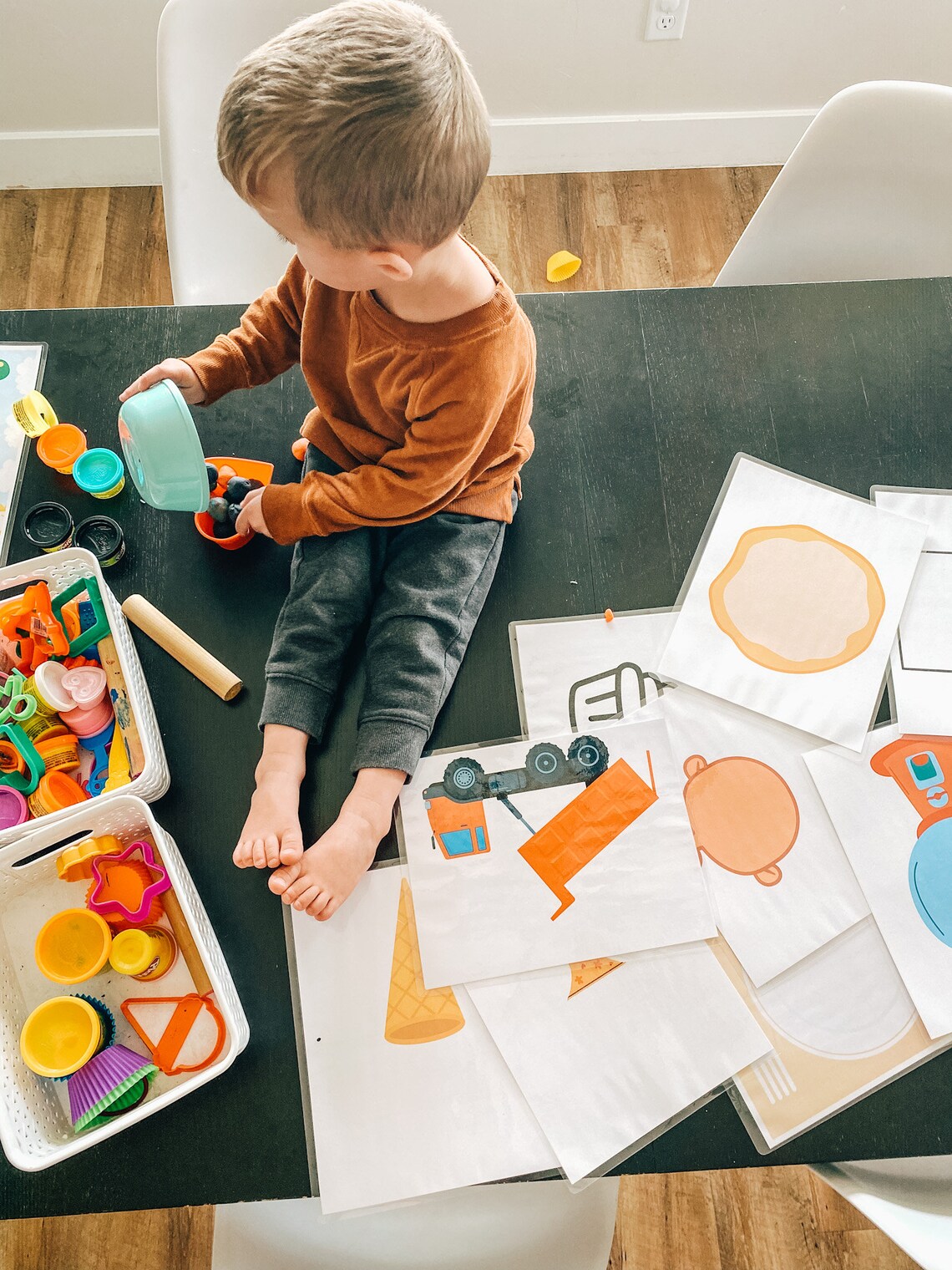 FUN Play Doh Mat Objects Visual Cards Printable Play Doh Activities ...