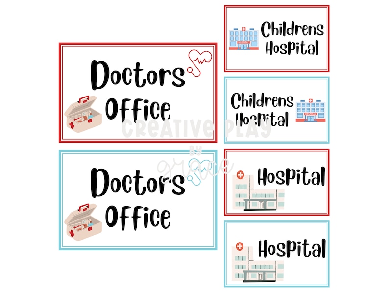 Doctor/hospital Dramatic Play, Pretend Play, Classroom Dramatic Play ...