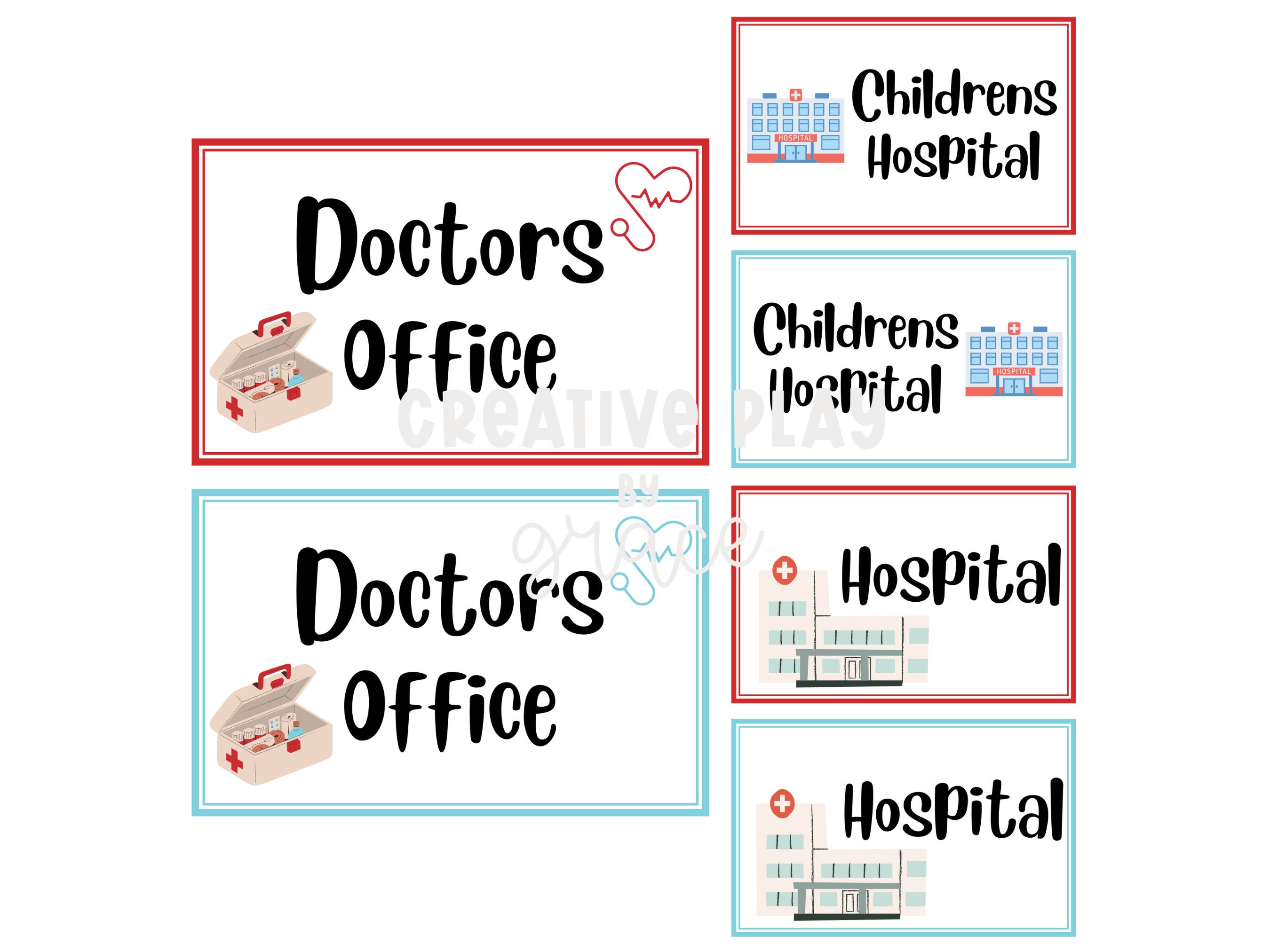 Doctor/hospital Dramatic Play, Pretend Play, Classroom Dramatic Play ...