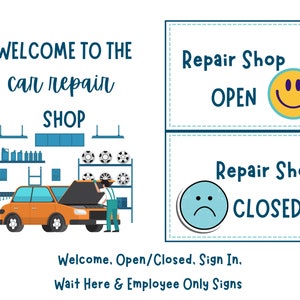 Mechanic Car Repair Shop Dramatic Play, Pretend Play, Play Kit ...