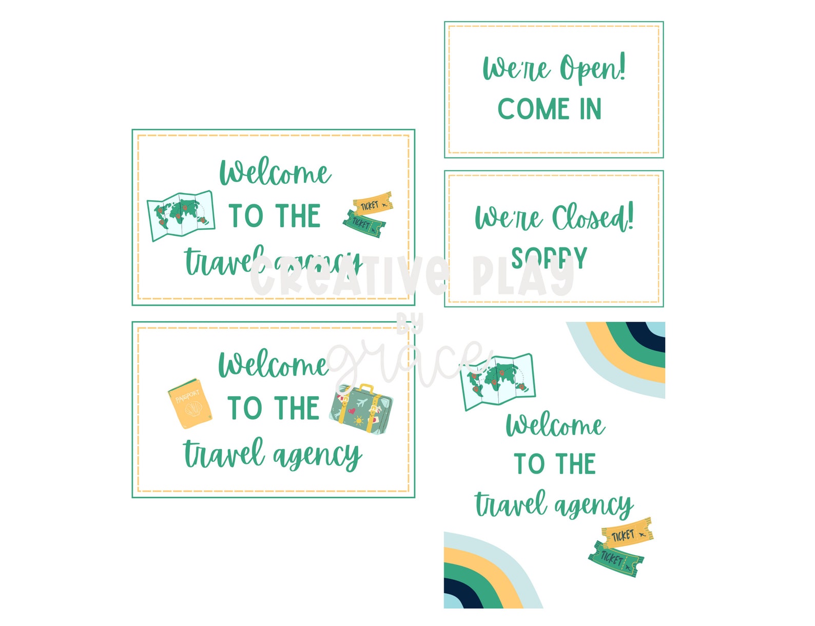 Travel Agency Dramatic Play, Pretend Play, Classroom Dramatic Play ...