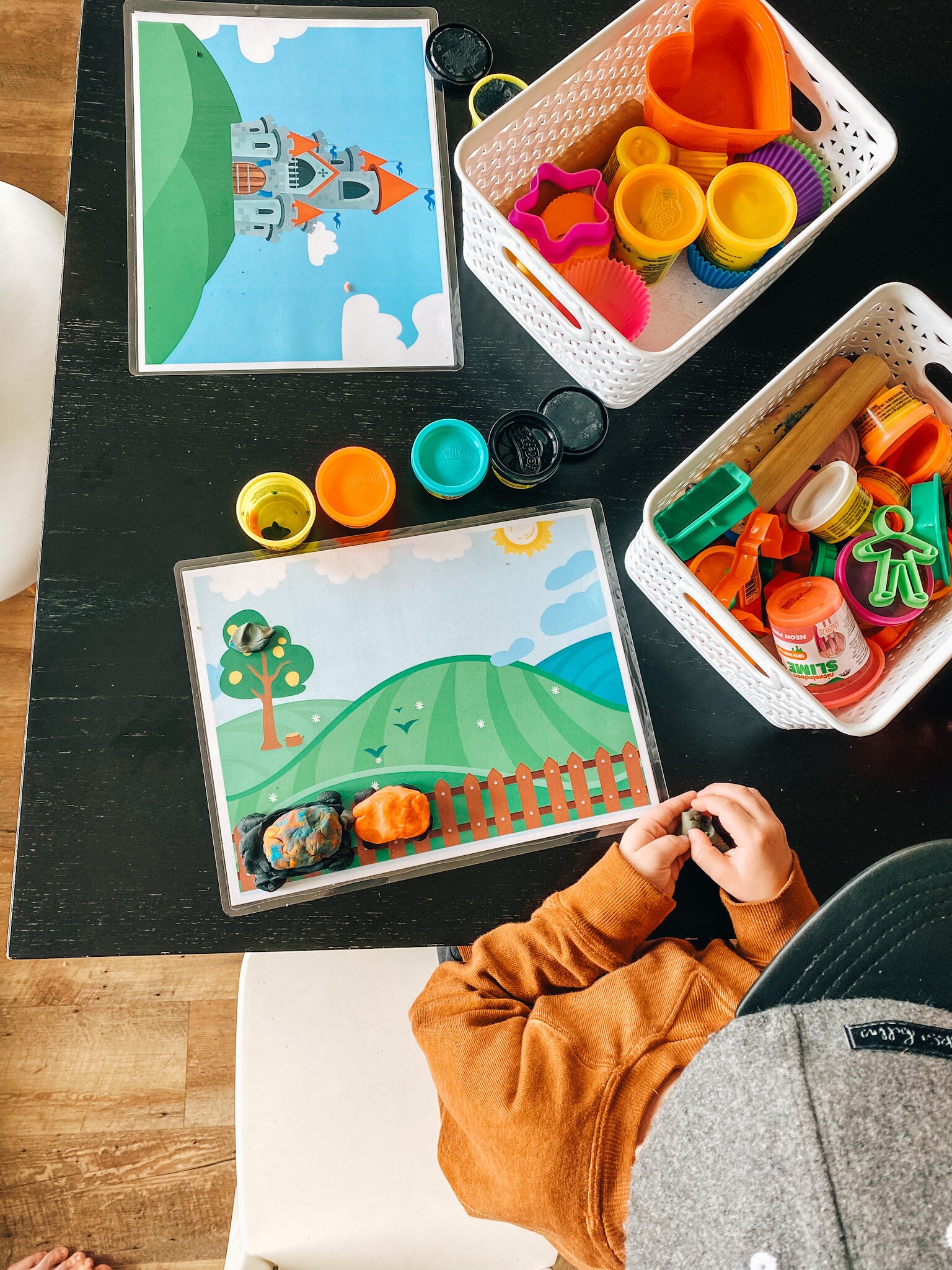 FUN Play Doh Mat/scenes Visual Cards Printable Play Doh Activities ...