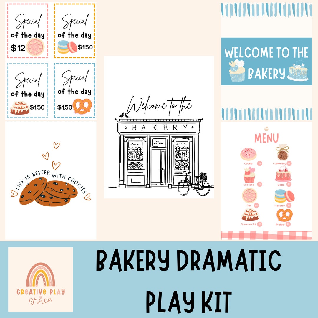 Bakery Dramatic Play Pretend Play Play Kit Classroom - Etsy