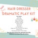 Hair & Nail Salon Dramatic Play, Pretend Play, Play Kit, Classroom ...