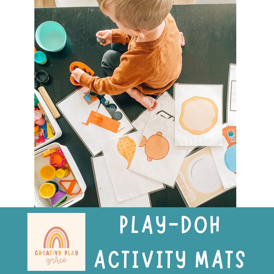 FUN Play Doh Mat Objects Visual Cards Printable Play Doh - Etsy