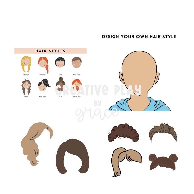 Hair & Nail Salon Dramatic Play Pretend Play Play Kit - Etsy
