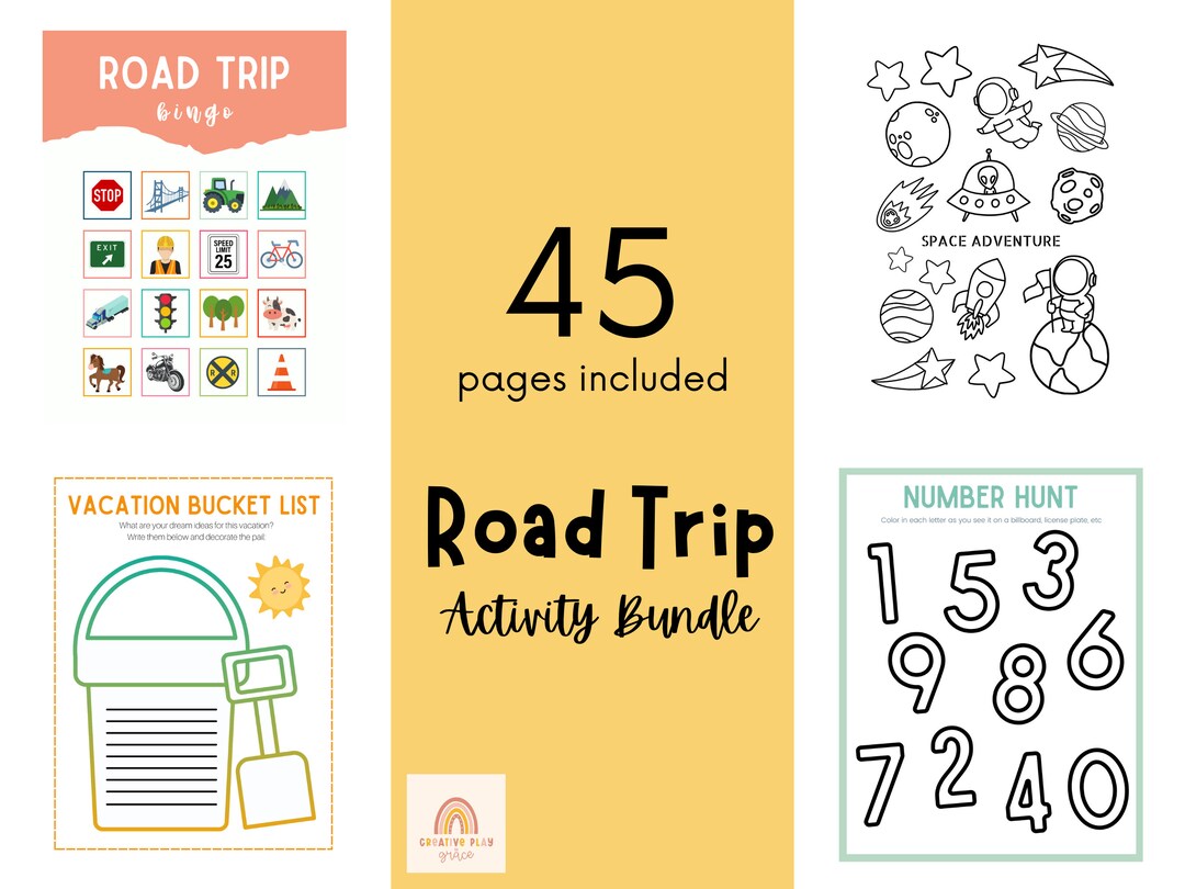 Kids Road Trip Games & Activity Bundle | Digital Download | Printable ...