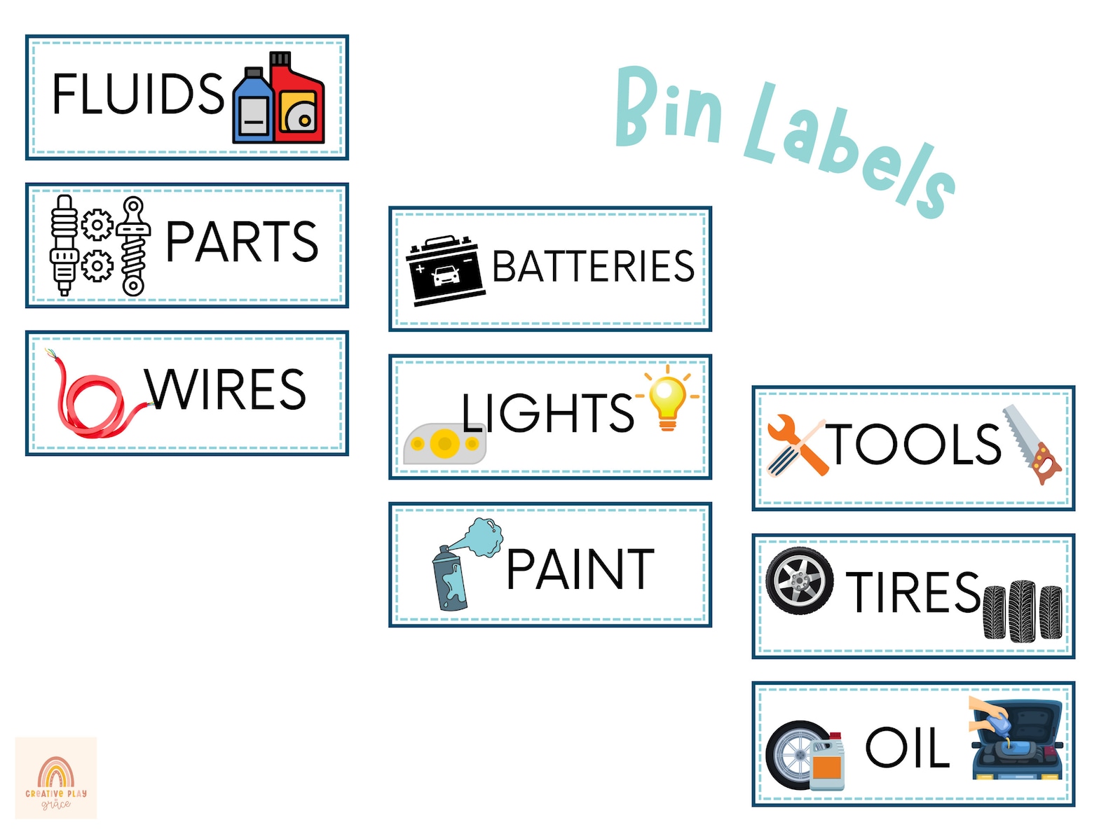 Mechanic Car Repair Shop Dramatic Play, Pretend Play, Play Kit ...