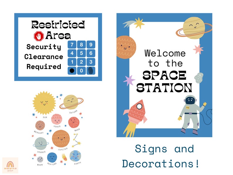 Space Station, Astronaut Dramatic Play, Pretend Play, Play Kit ...