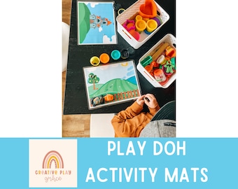 FUN Play Doh Mat Objects | Visual Cards | Printable Play Doh Activities ...