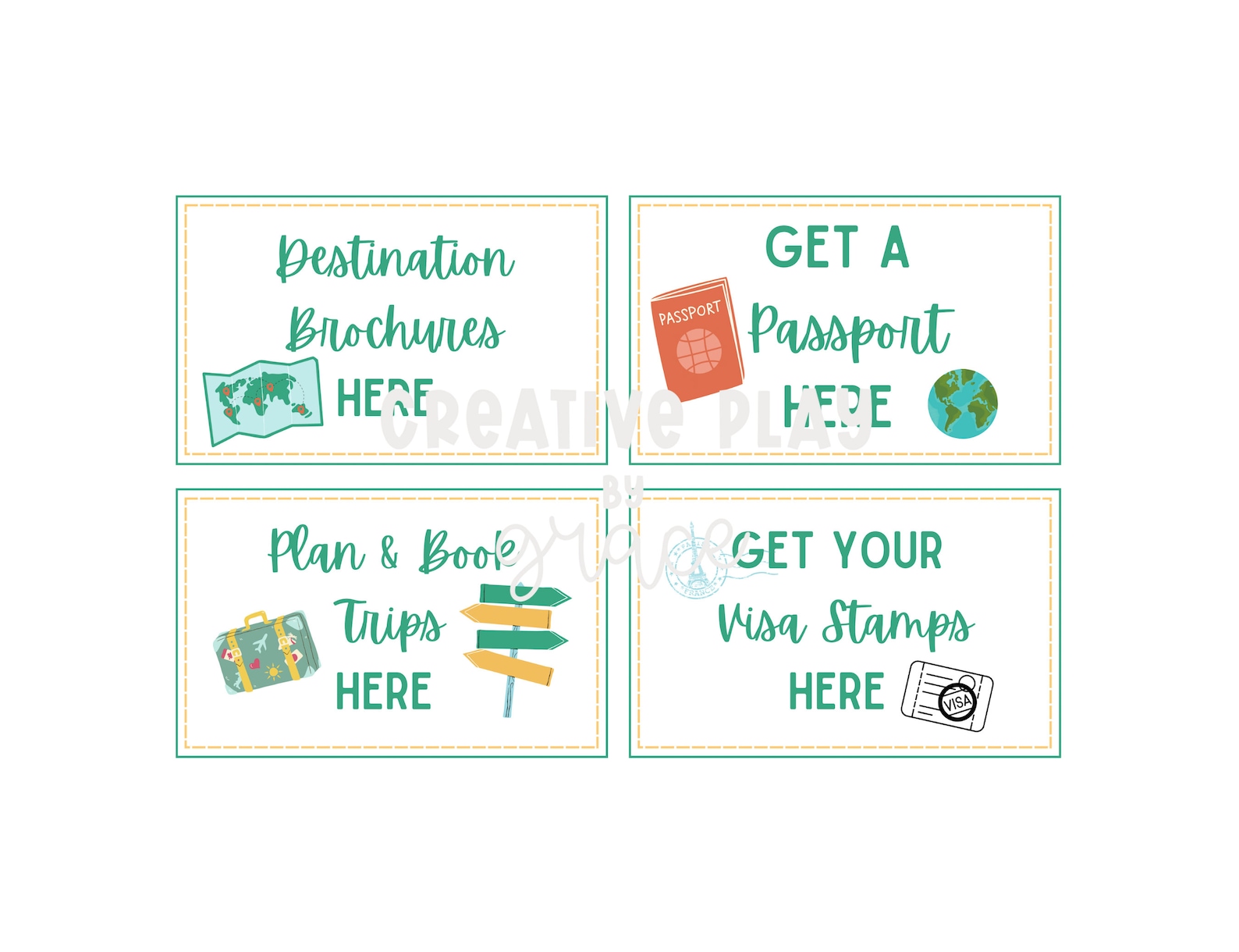 Travel Agency Dramatic Play, Pretend Play, Classroom Dramatic Play ...