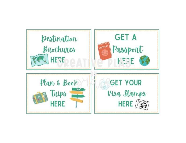 Travel Agency Dramatic Play, Pretend Play, Classroom Dramatic Play ...