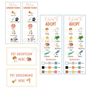 Pet Shop Dramatic Play, Pretend Play, Play Kit, Classroom Dramatic Play ...