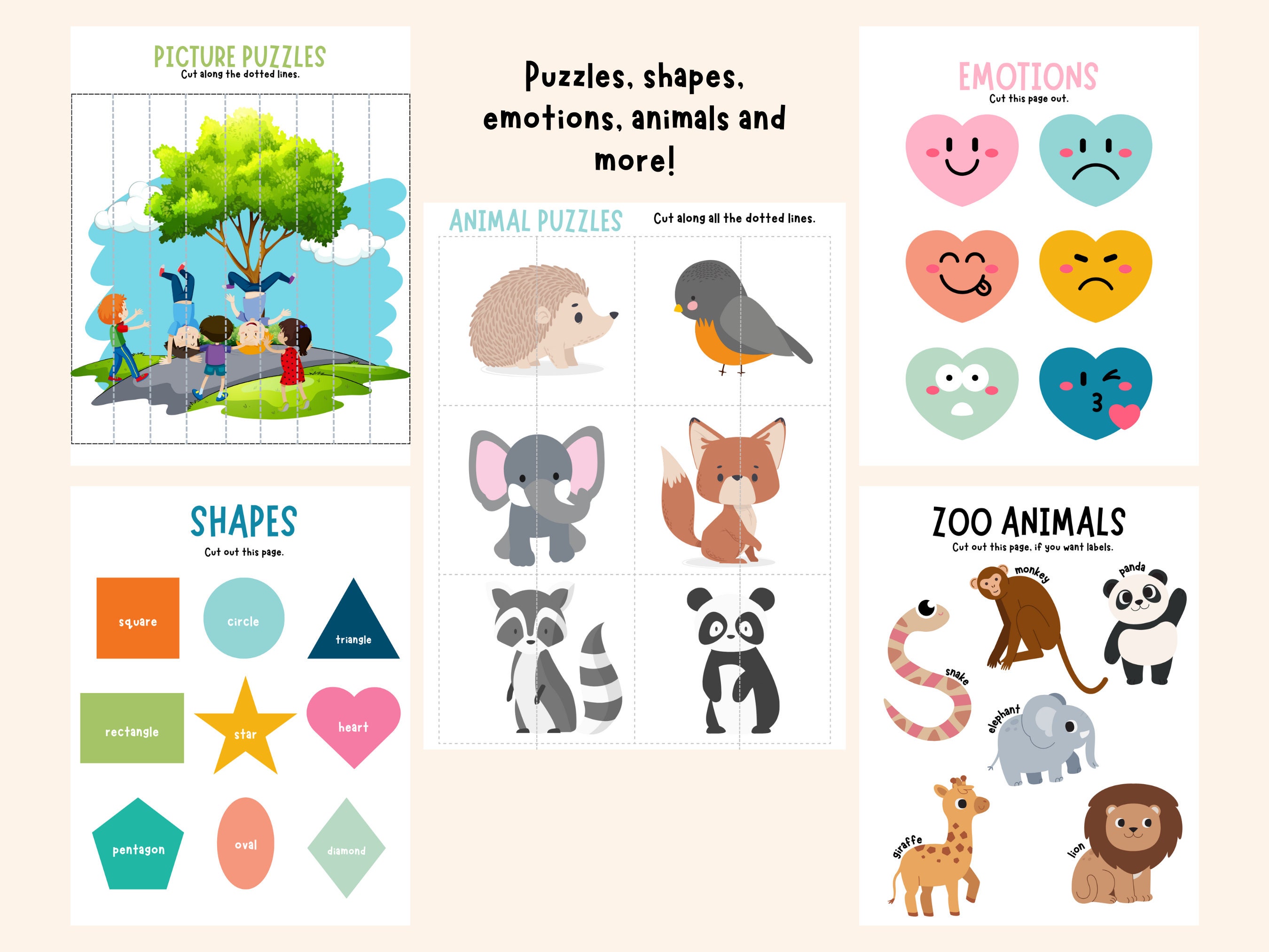 Toddler Busy Book Printable Toddler Activities Montessori Printables ...