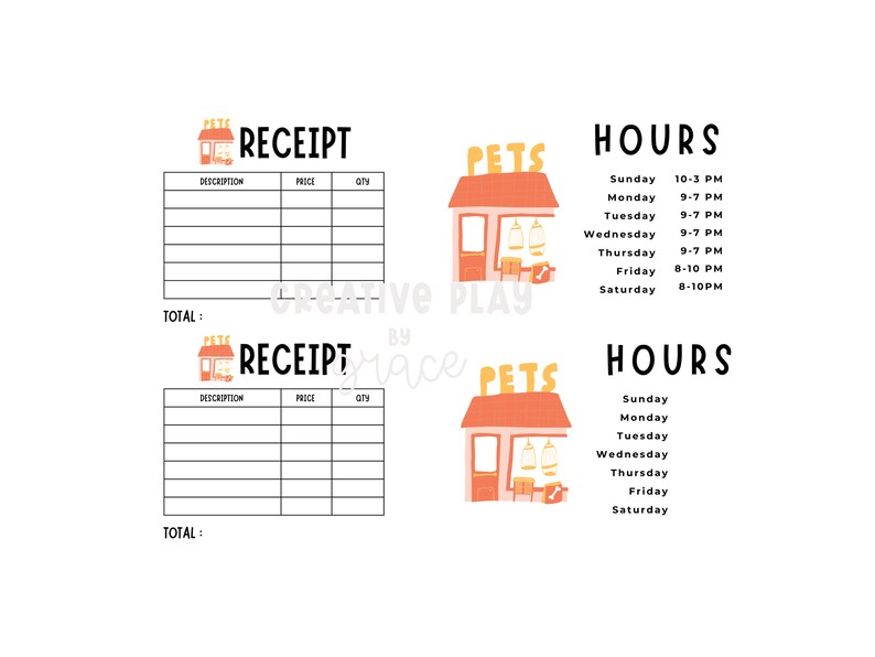 Pet Shop Dramatic Play Pretend Play Play Kit Classroom - Etsy