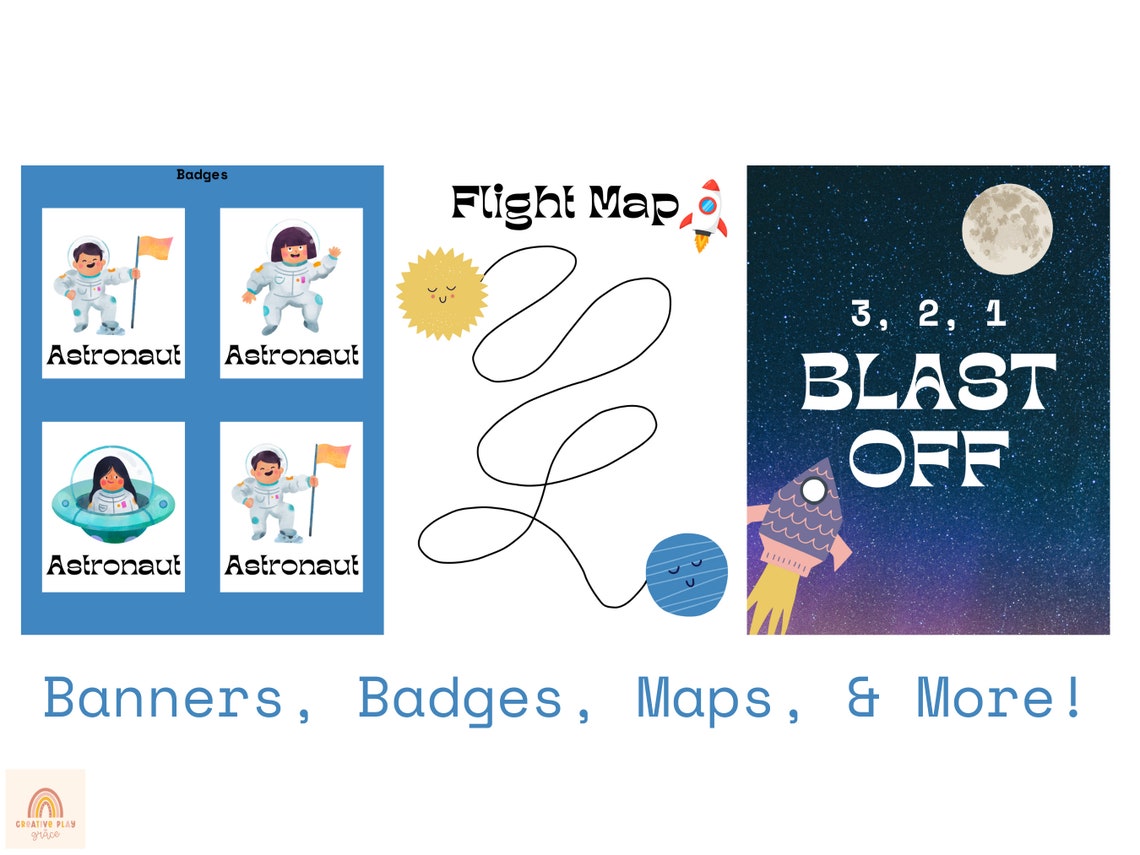 Space Station, Astronaut Dramatic Play, Pretend Play, Play Kit ...