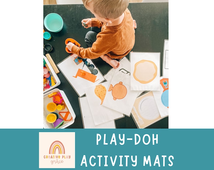 FUN Play-doh Printable Mat/ 50 Playdohmat Activity/motorcontrolskill ...