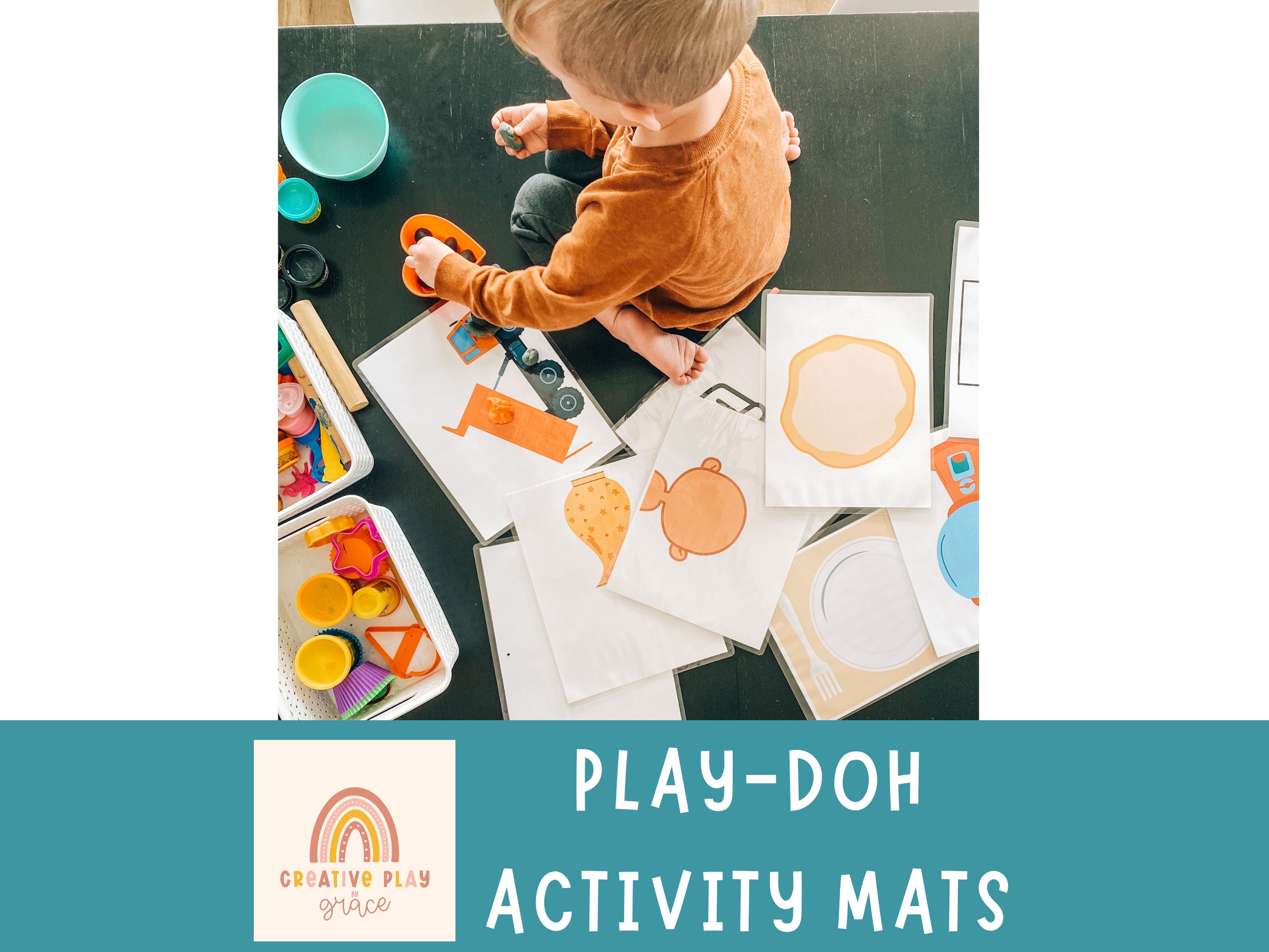 FUN Play Doh Mat Objects | Visual Cards | Printable Play Doh Activities ...