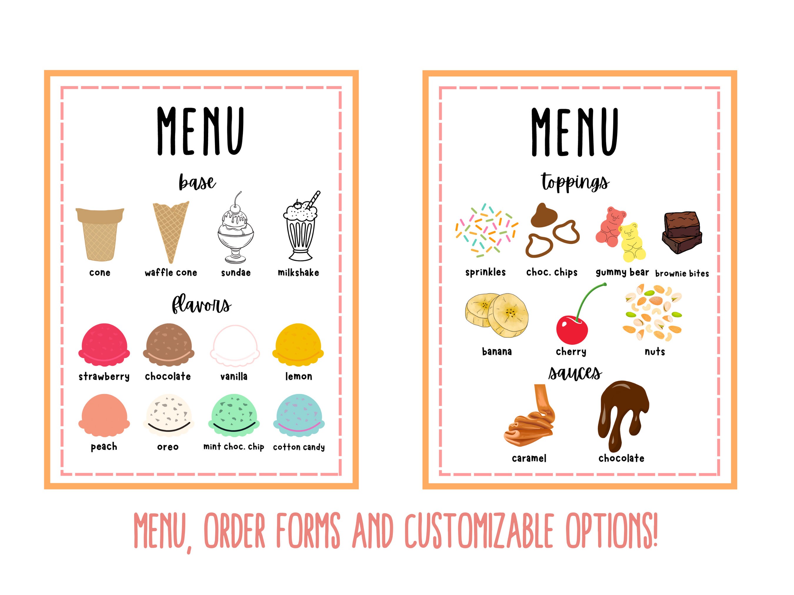 Ice Cream Parlor Dramatic Play, Pretend Play, Play Kit, Classroom ...