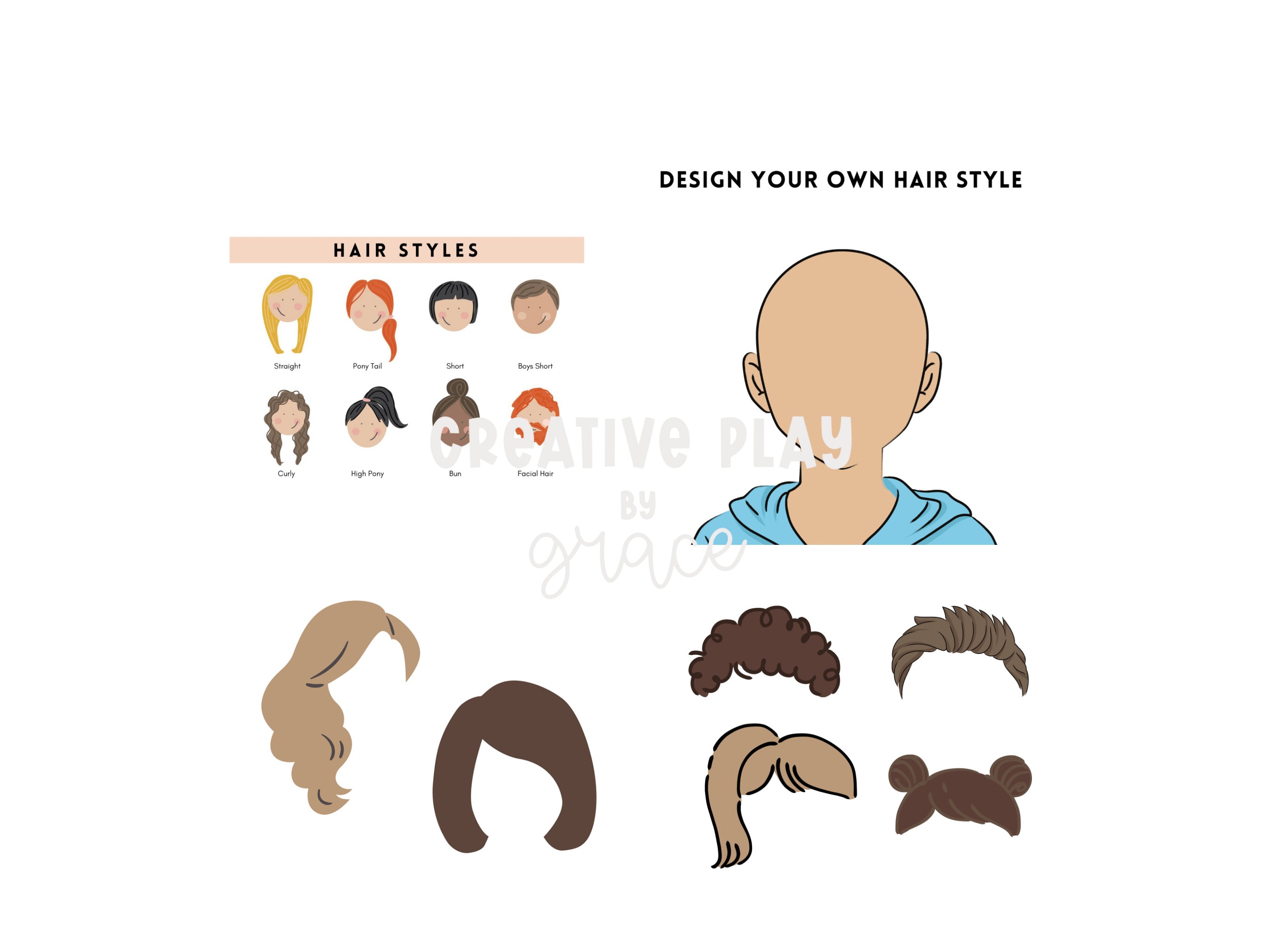 Hair & Nail Salon Dramatic Play, Pretend Play, Play Kit, Classroom ...