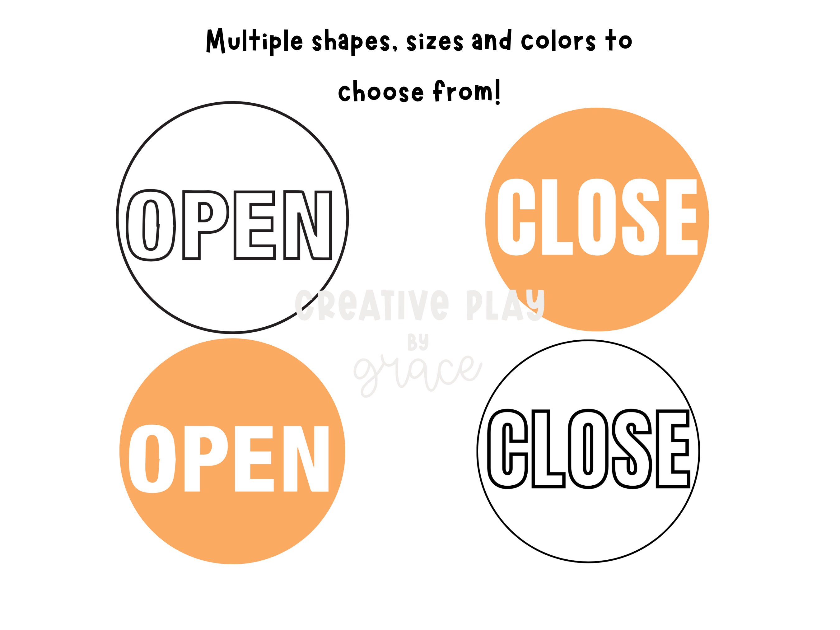Pretend Play Open and Closed Signs Dramatic Play Resource, Pretend Play ...