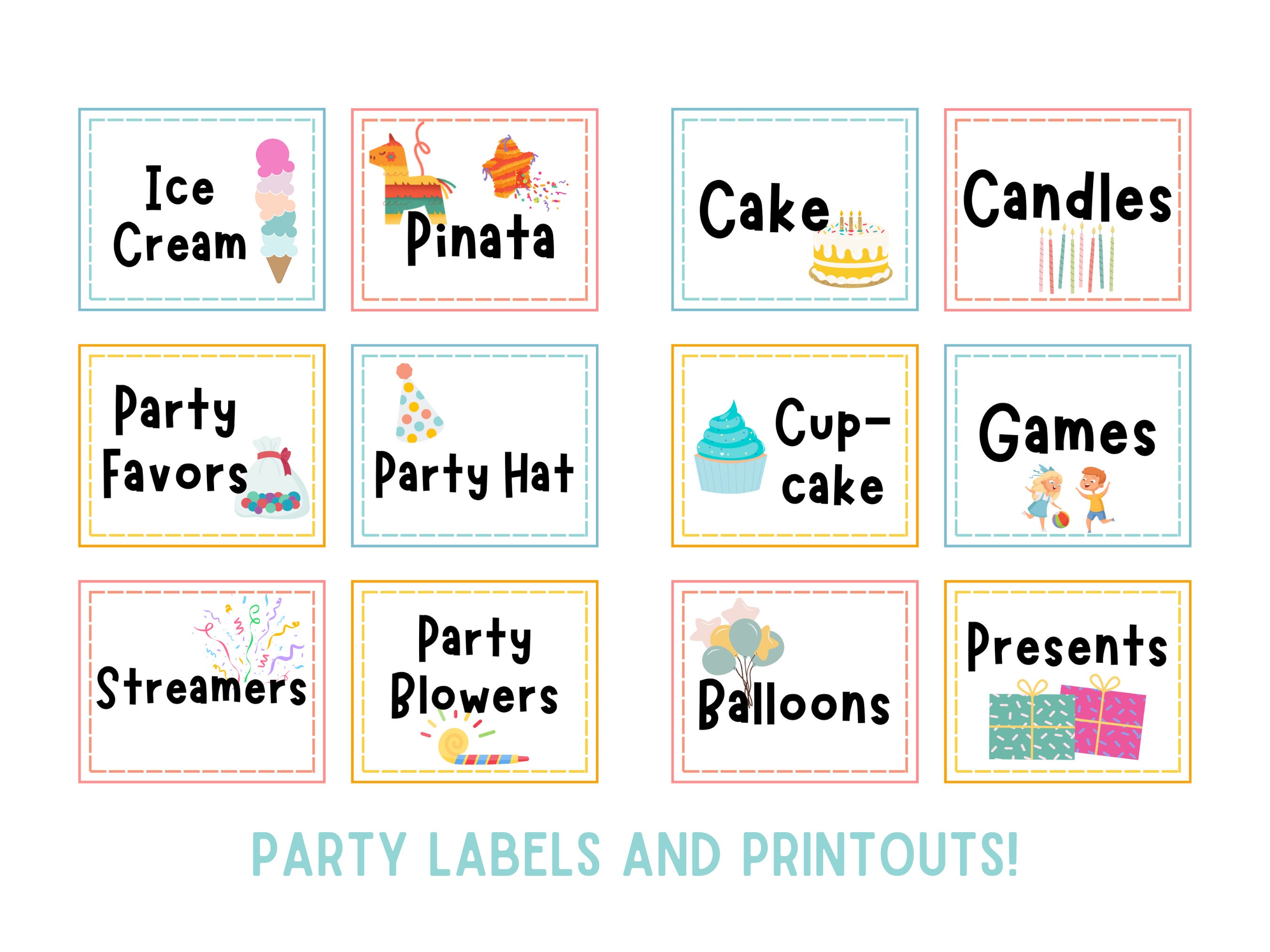 Birthday Party Dramatic Play, Pretend Play, Play Kit, Classroom ...