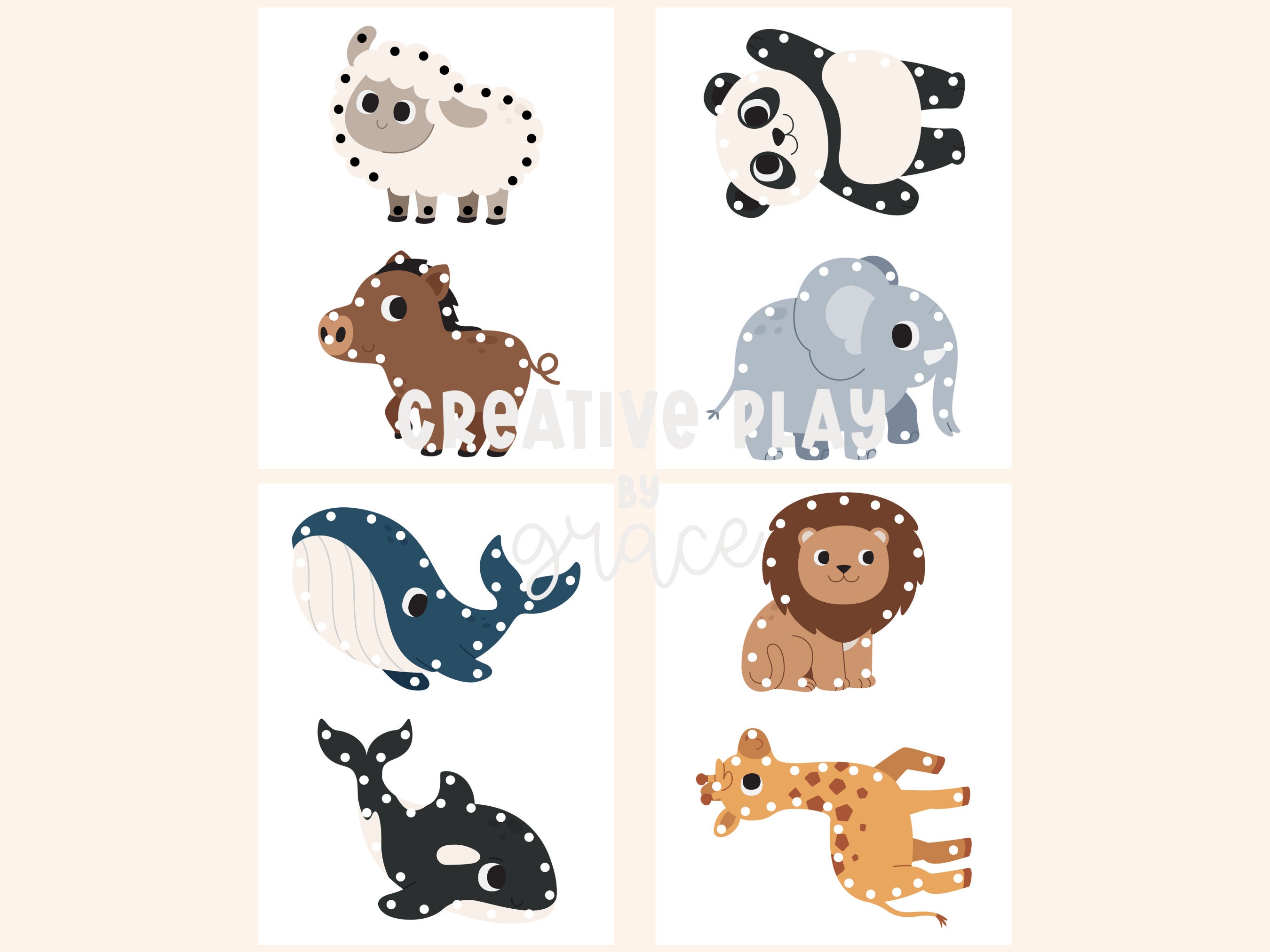 Animal Lacing Cards | Lacing Cards | Tracing Cards | Yarn Lacing Cards ...