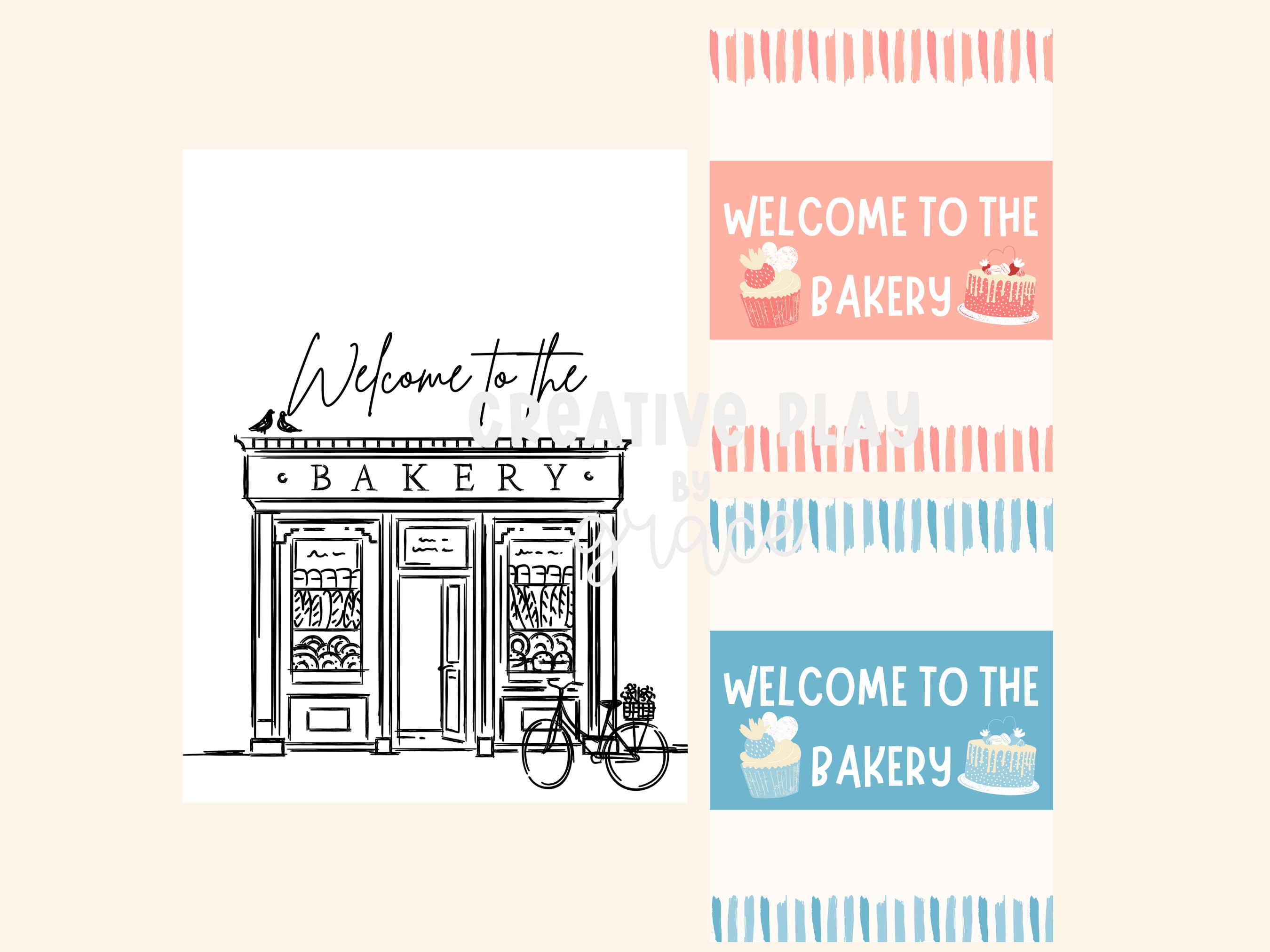 Bakery Dramatic Play, Pretend Play, Play Kit, Classroom Dramatic Play ...