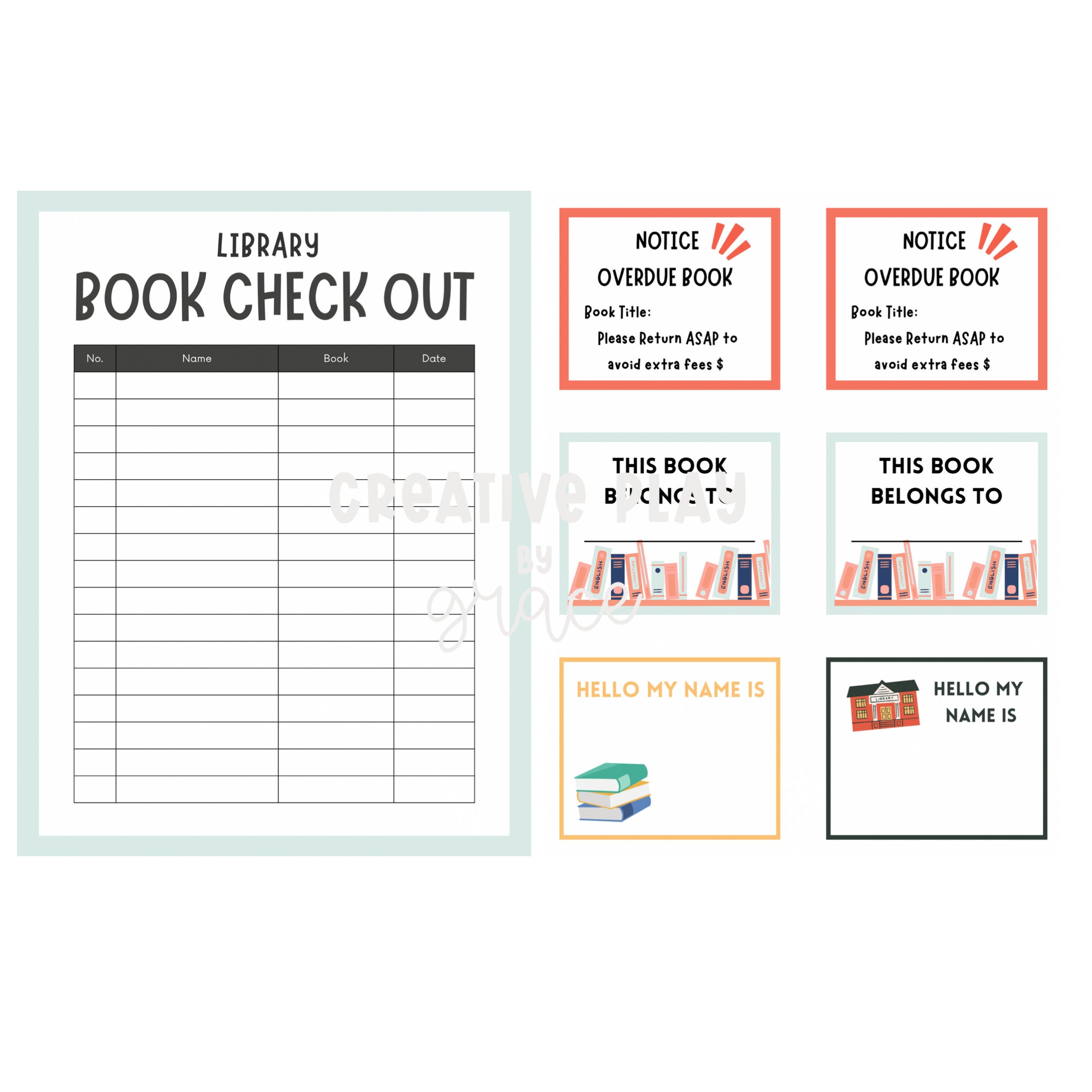 Library Dramatic Play Pretend Play Classroom Dramatic Play - Etsy